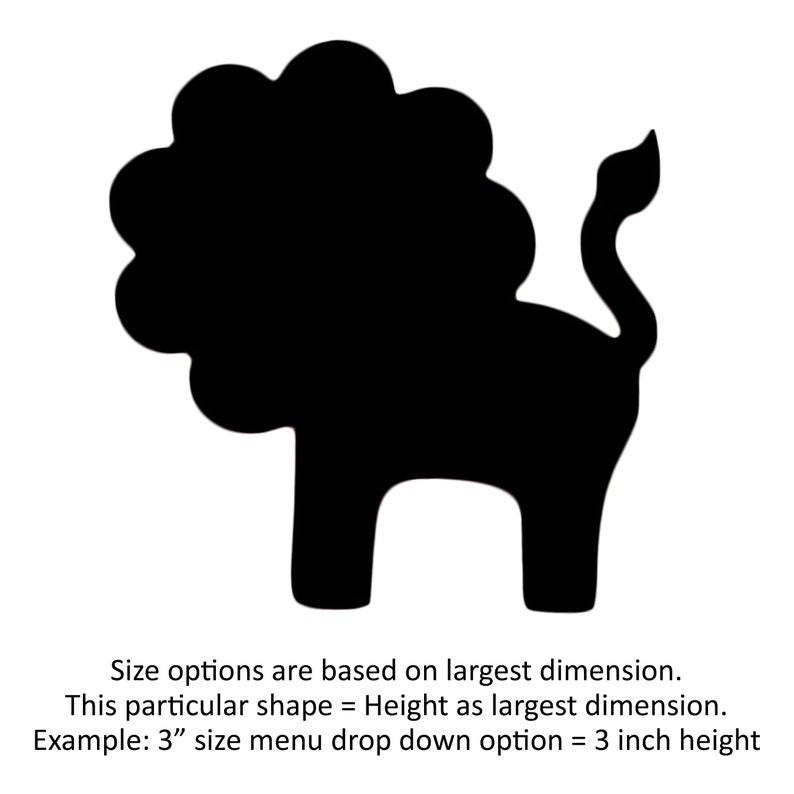 25 Pack Paper Lion Shapes Lion Paper Cut Out Paper Animal - Etsy