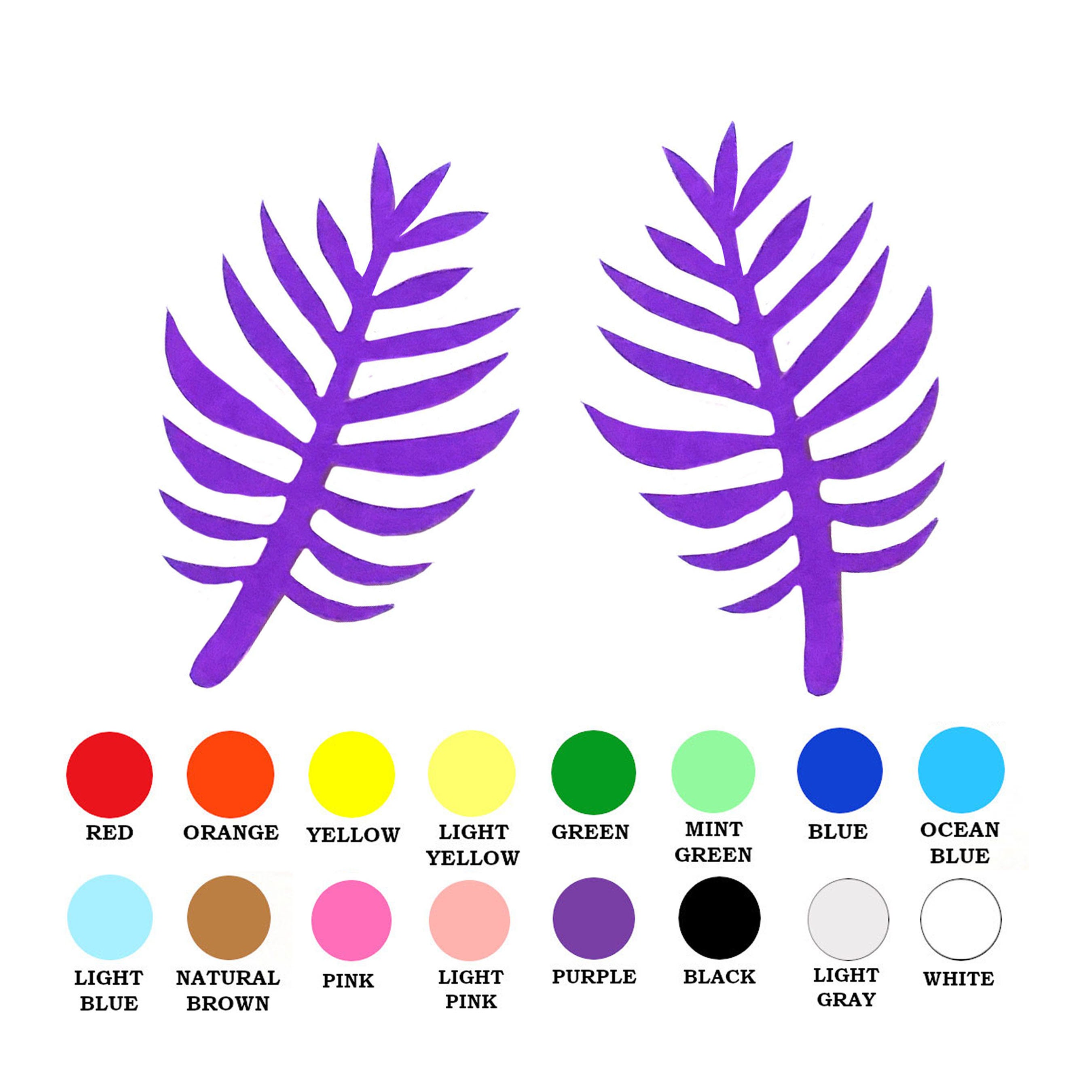 25 Pack Paper Fern Leaf Shape Fern Leaf Shapes Paper Fern - Etsy