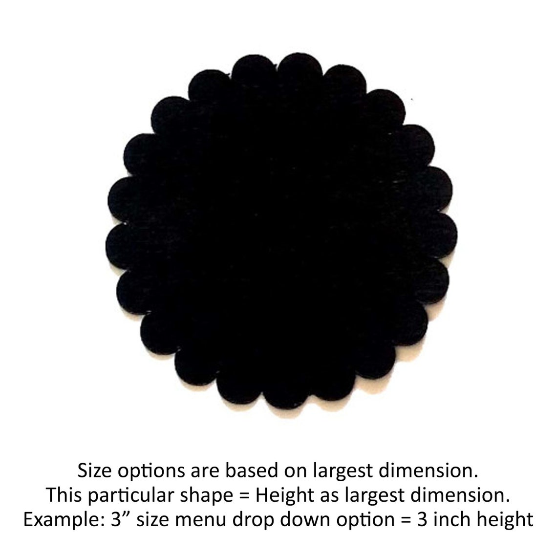 25 Pack Paper Scallop Circle Shape Scallop Circle Shapes - Etsy