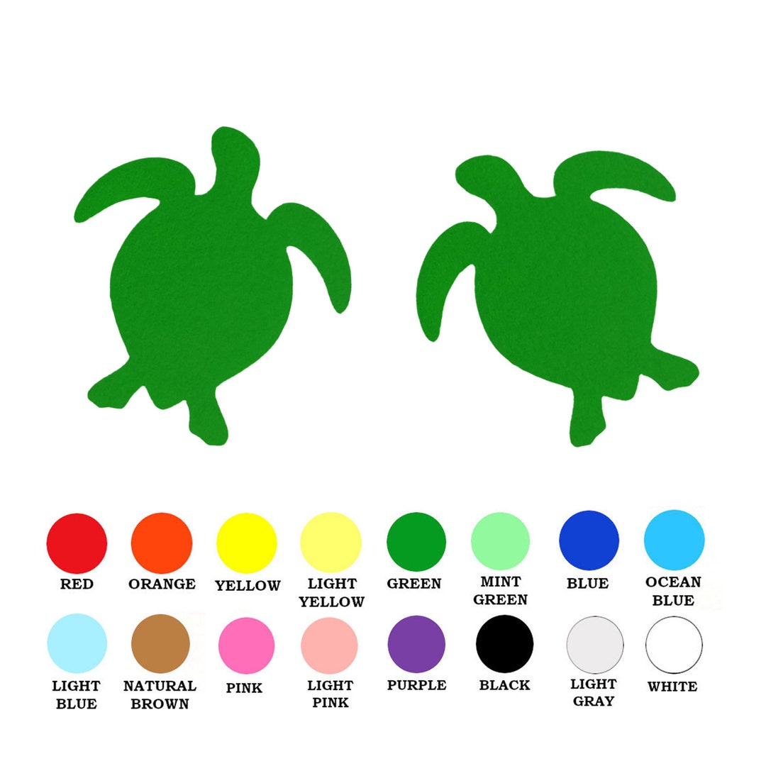 25 Pack - Paper Sea Turtle Shape, Paper Sea Animals, Paper Ocean ...