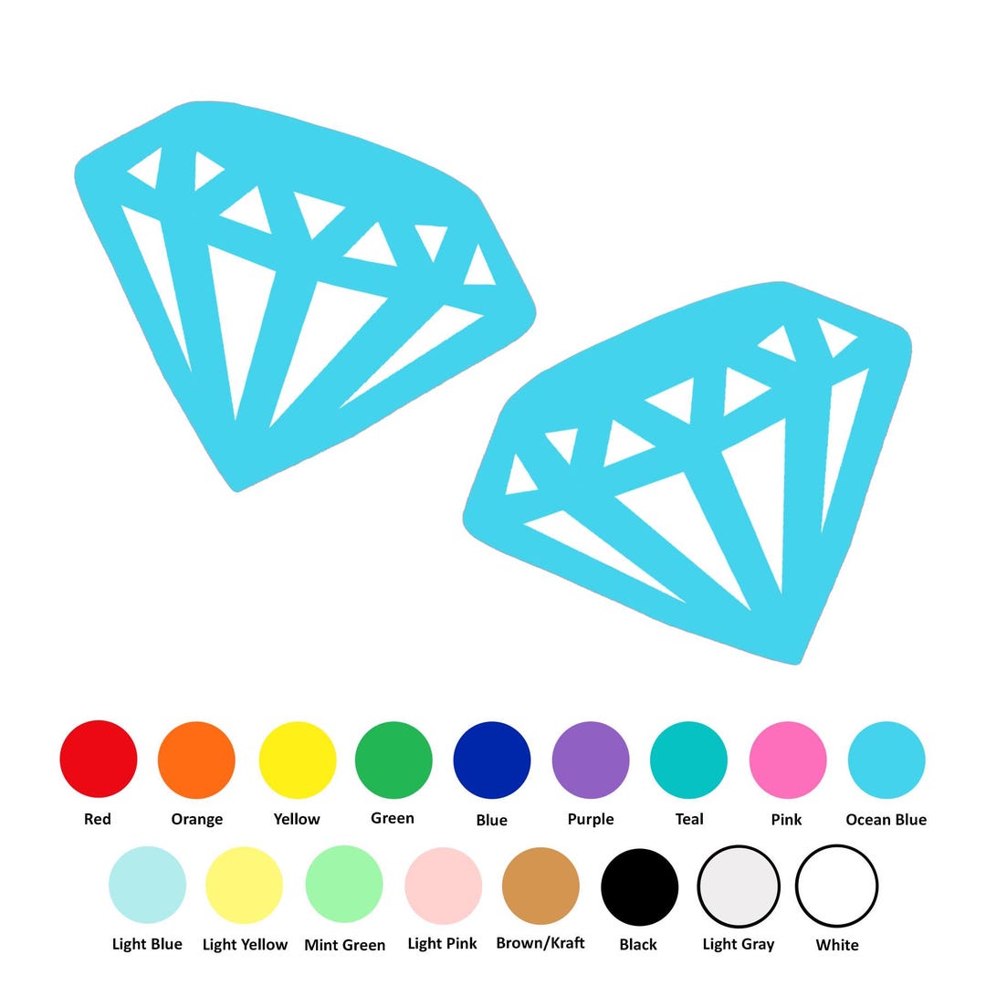 25 Pack - Paper Diamond Shapes, Diamond Paper Shape, Diamond Shape Die ...
