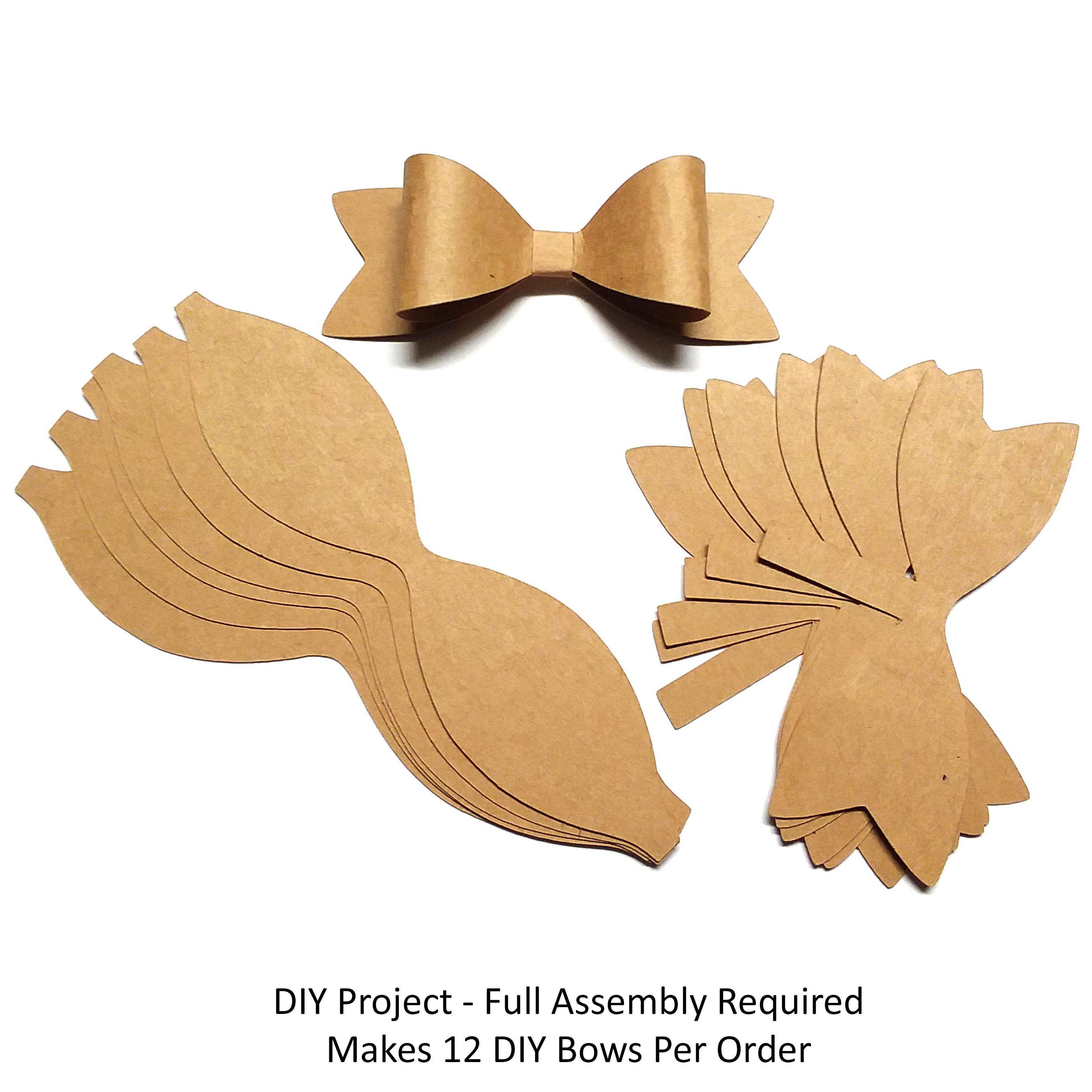 12 Pack DIY Brown Paper Bows Brown Paper Bows DIY Paper - Etsy