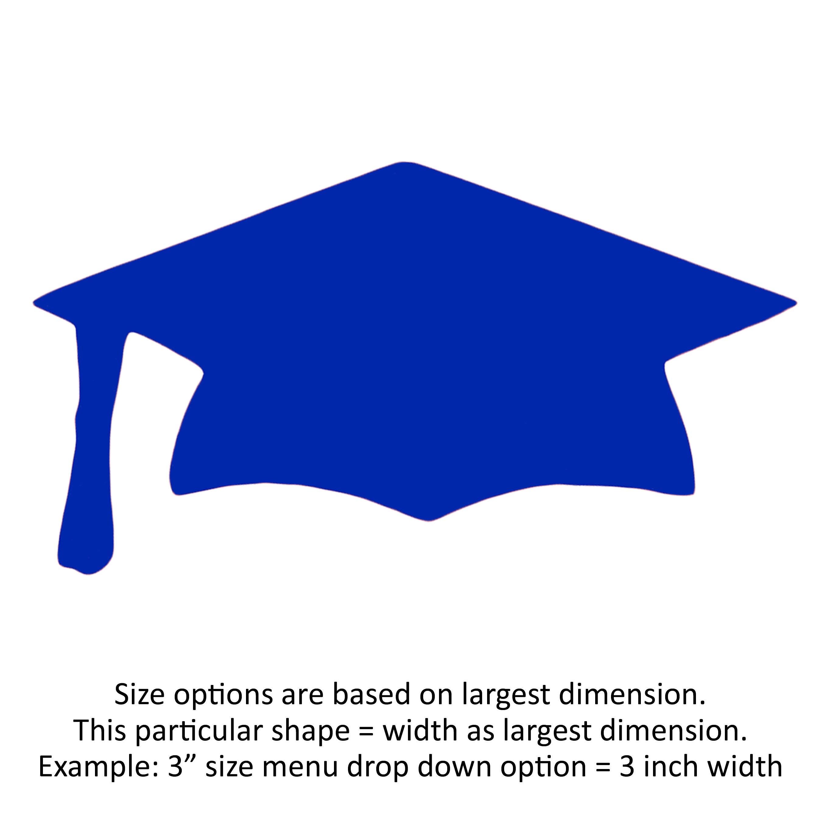 25 Pack - Paper Graduation Cap Shapes, Graduation Hat Shapes ...