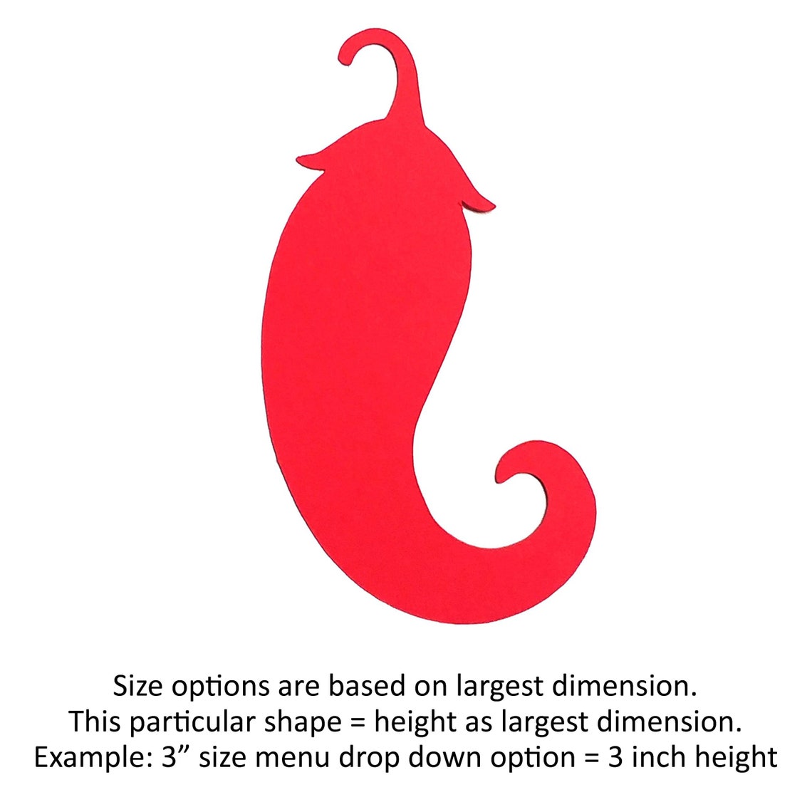 25 Pack Paper Chili Pepper Shape Chili Pepper Die Cut - Etsy