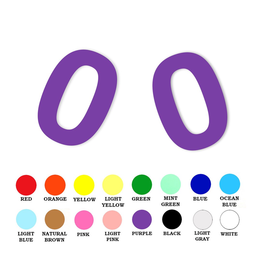 25 Pack - Paper Number 0 Shape, Paper Zero Die Cut, Zero Shape Cut Outs ...