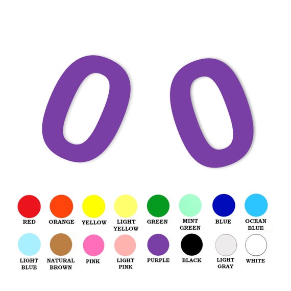 25 Pack Paper Number 0 Shape Paper Zero Die Cut Zero Shape - Etsy