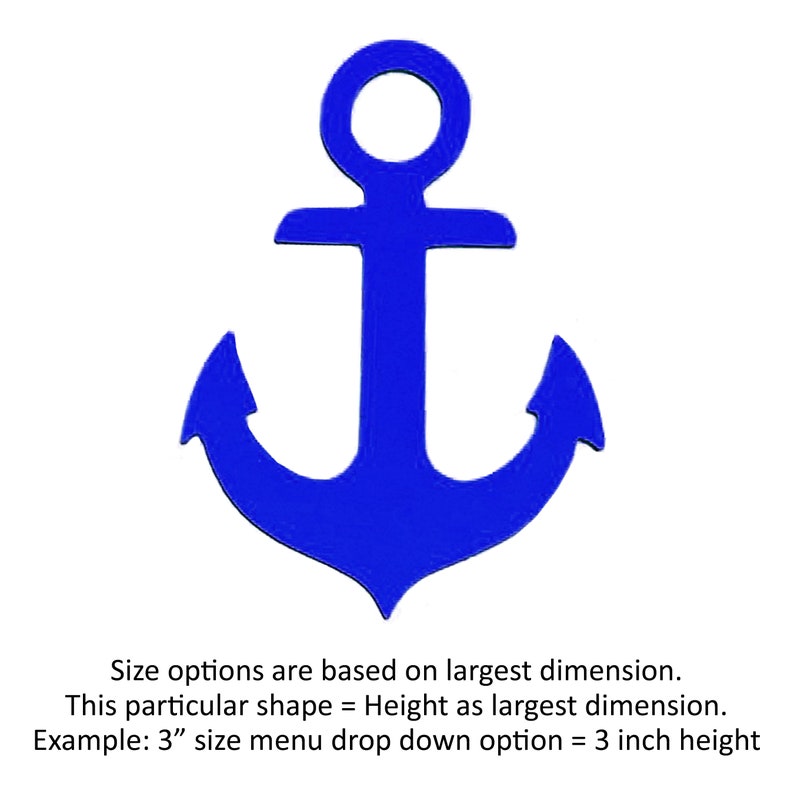 25 Pack - Paper Nautical Anchor Shape, Paper Anchor Die Cut, Anchor Cut ...