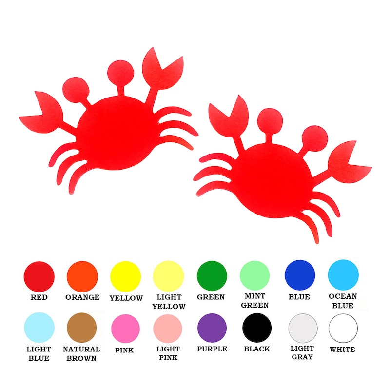 Pink Crab Card - Etsy