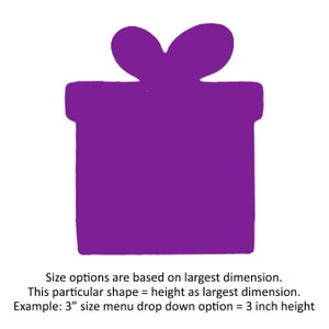 25 Pack - Paper Present Shapes, Present Shapes, Paper Christmas Shapes ...