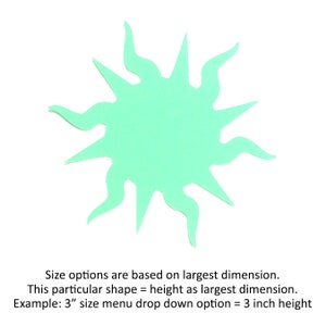 25 Pack - Paper Sun Shape, Sun Die Cut, Sun Shape Cut Out, Southwest ...