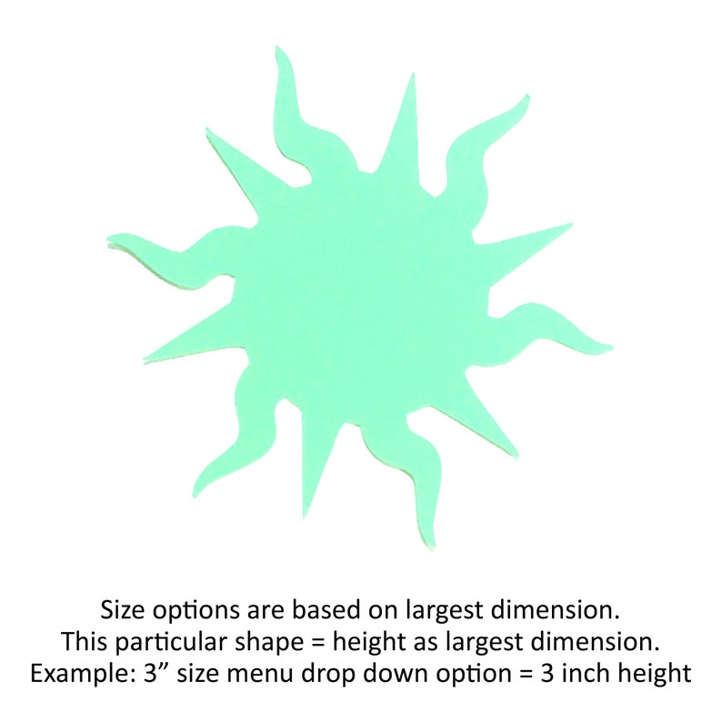 25 Pack Paper Sun Shape Sun Die Cut Sun Shape Cut Out | Etsy