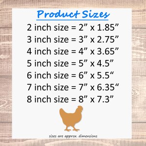 25 Pack - Paper Chicken Shapes, Chicken Die Cuts, Paper Chicken Cut ...