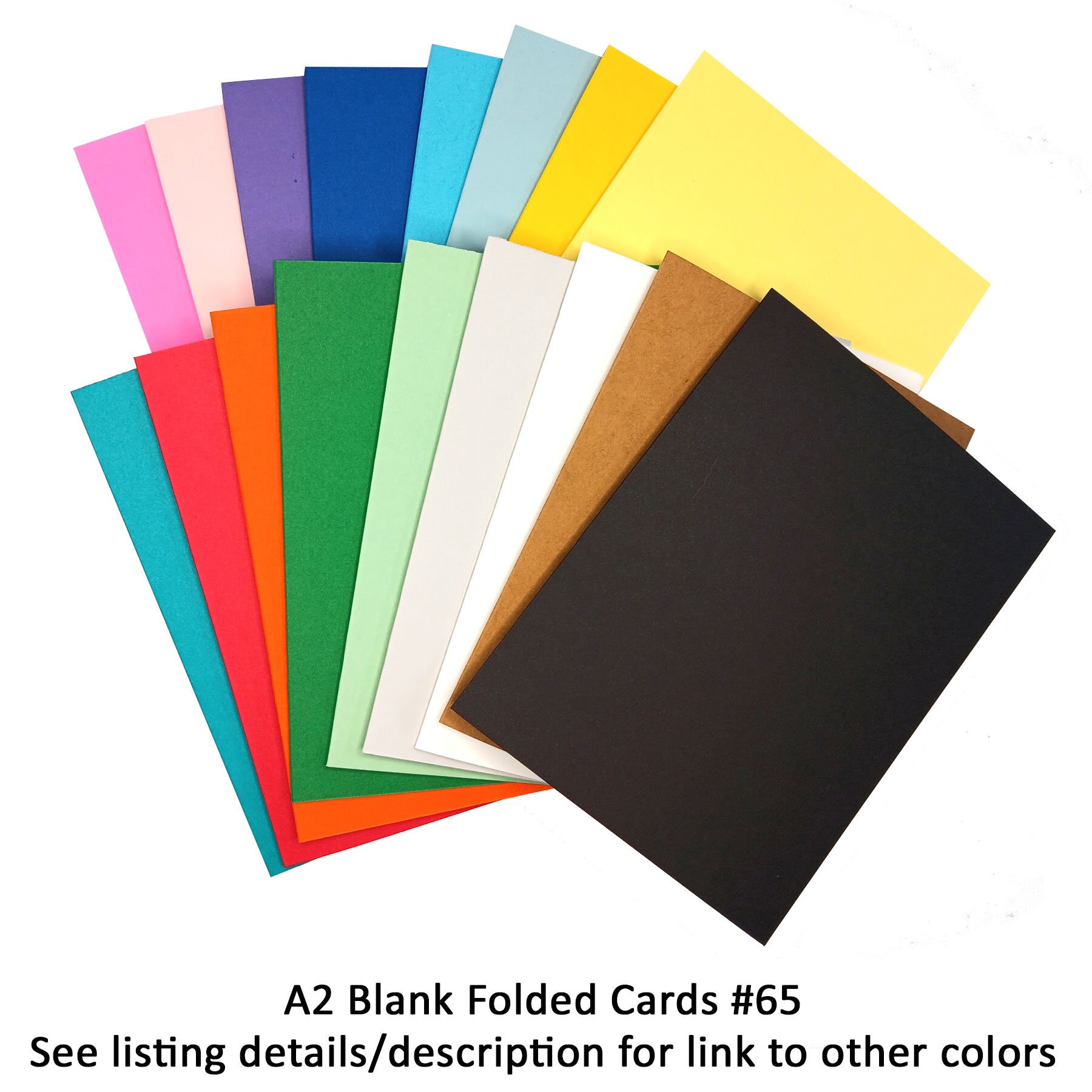 Yellow Blank Folded Cards, Yellow A2 Folded Cards, Blank A2 Card ...