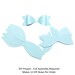12 Pack - DIY Light Blue Paper Bows, Light Blue Paper Bows, DIY Paper ...