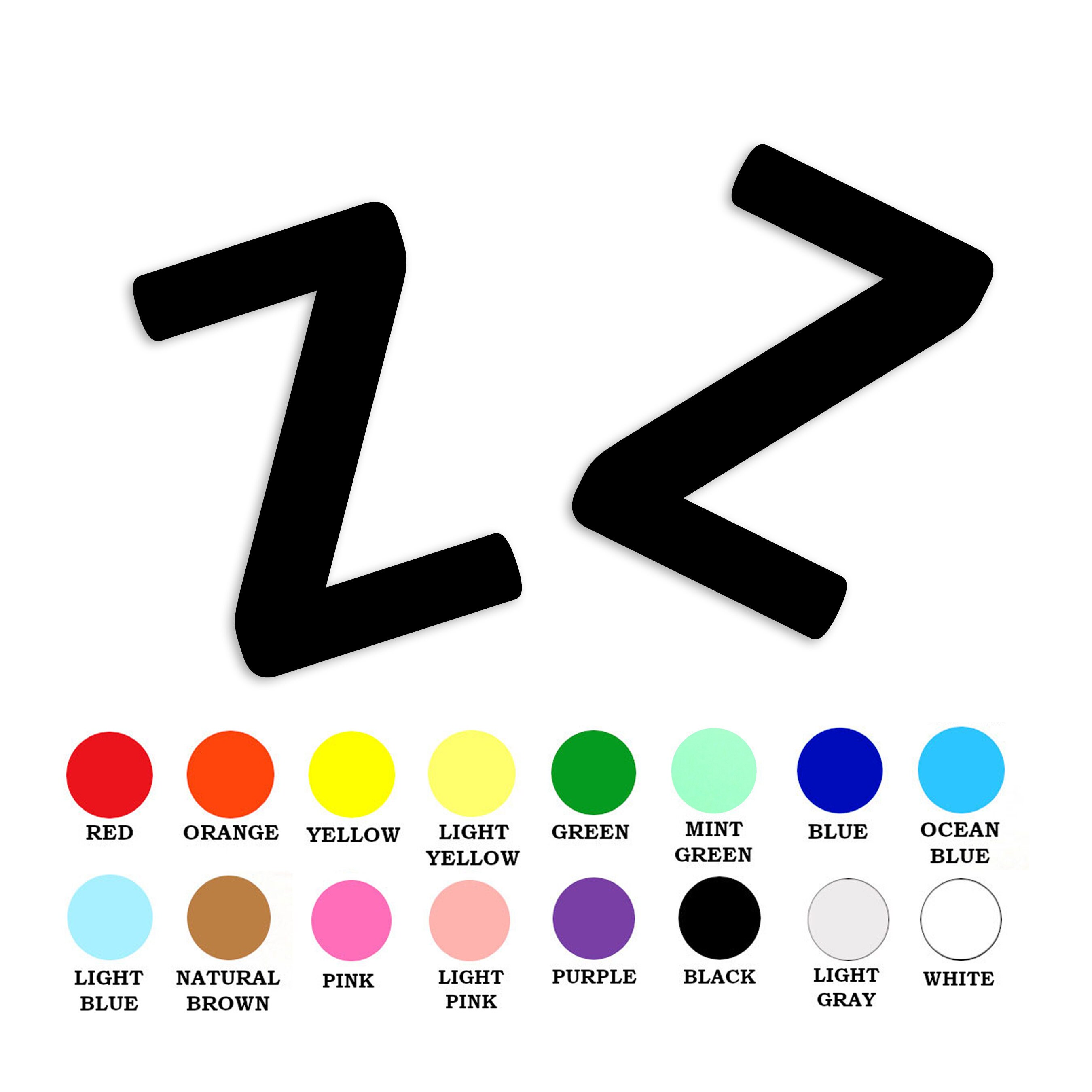 25 Pack - Paper Z Shape, Paper Z Letter Shape, Paper Letter Shapes, DIY ...
