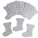 12 Pack Silver Glitter Stocking Shapes Holiday Glitter - Etsy
