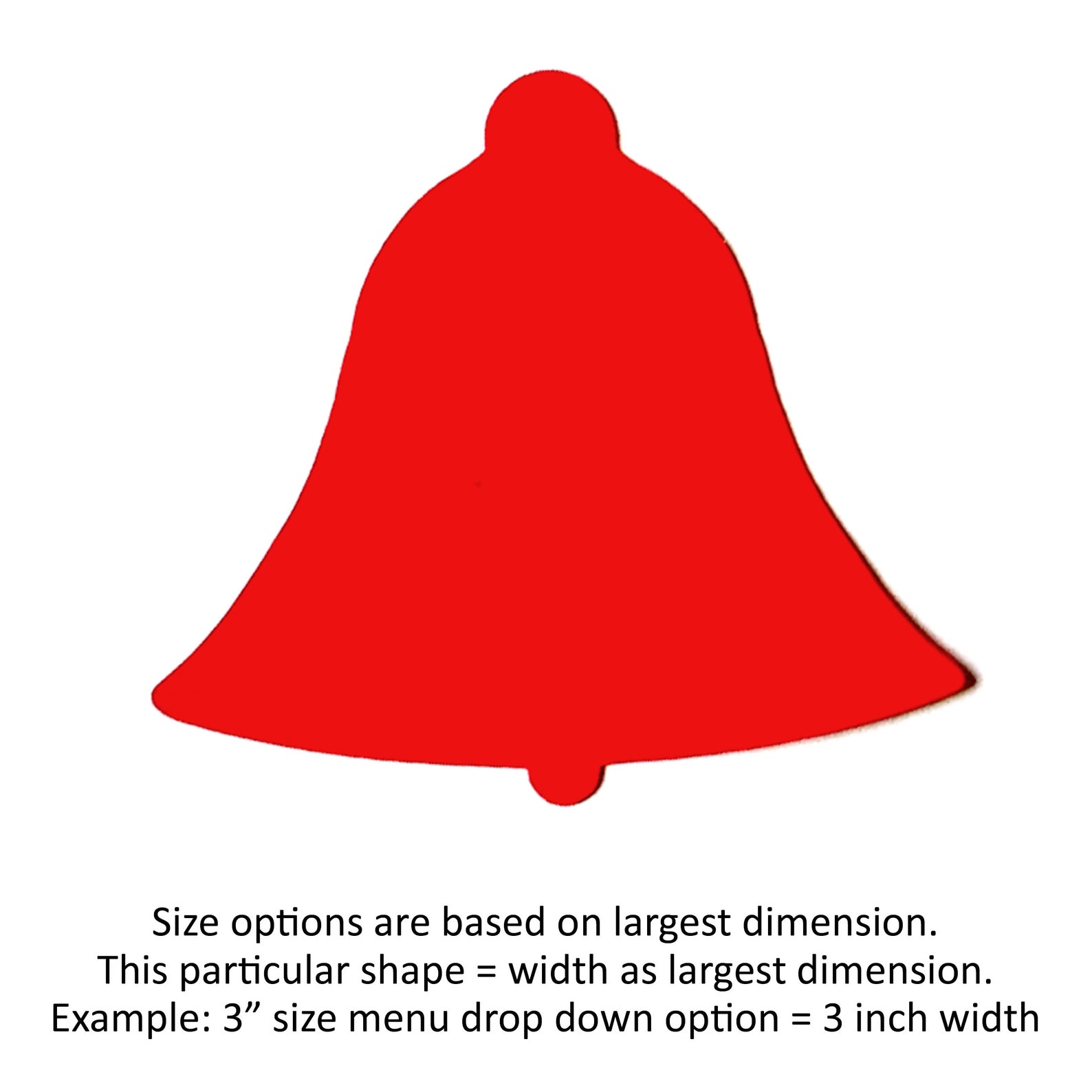 25 Pack - Paper Bell Shape, Christmas Bell Shapes, Paper Holiday Bells ...