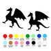 25 Pack - Paper Dragon Shape, Paper Dragon Cut Outs, Dragon Die Cut ...