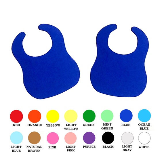 25 Pack Paper Bib Shapes Baby Bib Die Cuts DIY Baby | Etsy