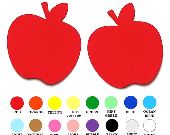 25 Pack Paper Apple Shapes, Apple Shape, Apple Paper Cut Out, Paper ...