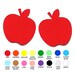 25 Pack - Paper Apple Shapes, Apple Shape, Apple Paper Cut Out, Paper ...