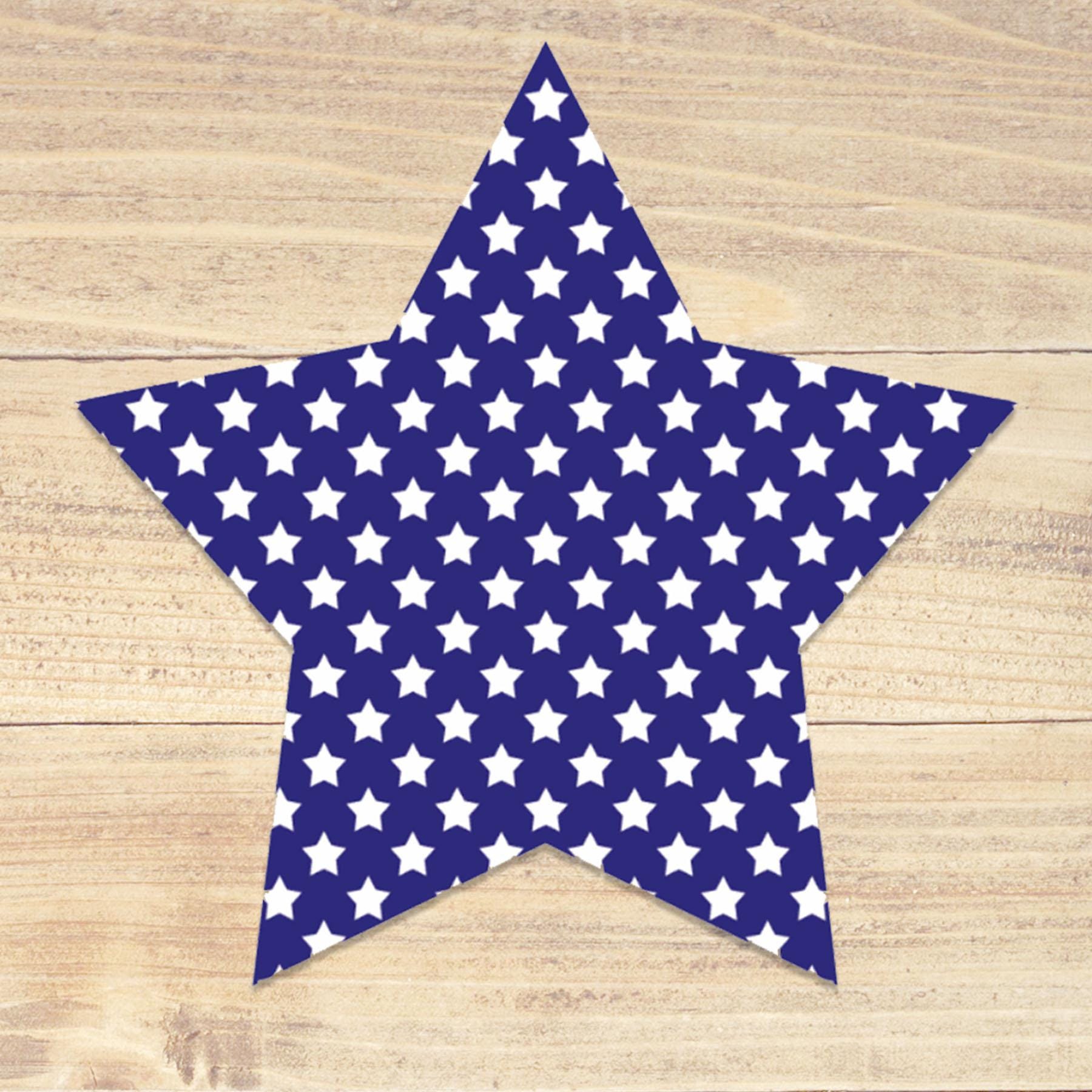 12 Pack - Paper Fourth of July Star Shapes, Paper Star Shapes, Paper ...