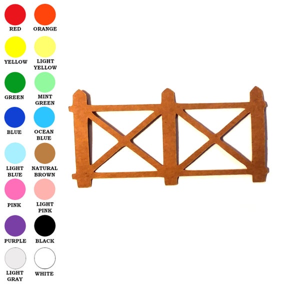 25 Pack Paper Fence Shape Fence Die Cut Fence Shape Cut | Etsy