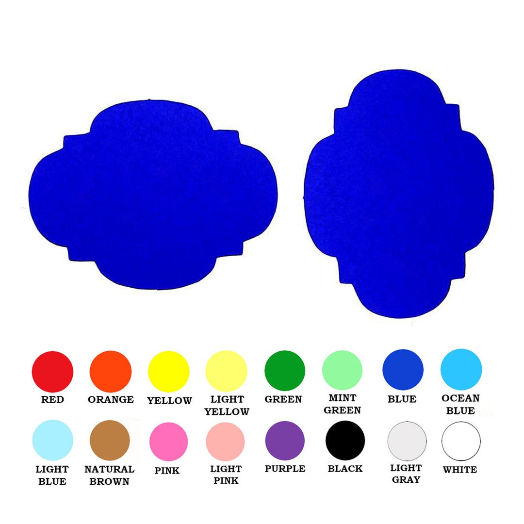 25 Pack - Paper Bracket Oval Shape, Bracket Oval Cut Outs, Paper Oval ...