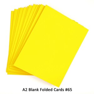 Yellow Blank Folded Cards, Yellow A2 Folded Cards, Blank A2 Card ...
