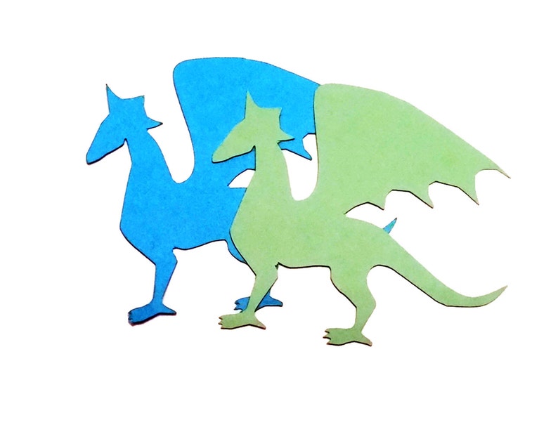 25 pack Paper Dragon Shape Paper Dragon Cut Outs Dragon | Etsy