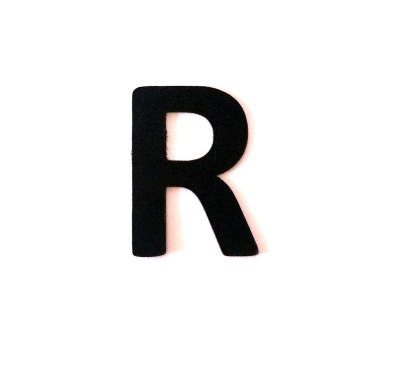 20 Pack Letter R Shape Letter R Cut Outs Paper R Cut Out | Etsy