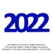 25 Pack New Year Numbers 2022, Paper 2022 Shapes, Paper 2022 Die Cut ...