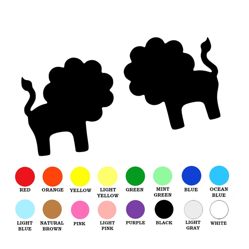 25 Pack Paper Lion Shapes Lion Paper Cut Out Paper Animal - Etsy
