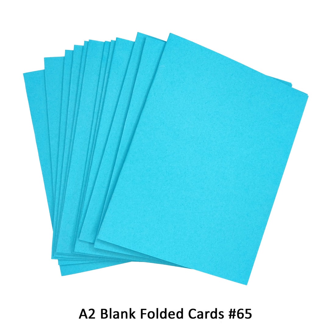 Ocean Blue Blank Folded Cards, Ocean Blue A2 Folded Cards, Blank A2 ...
