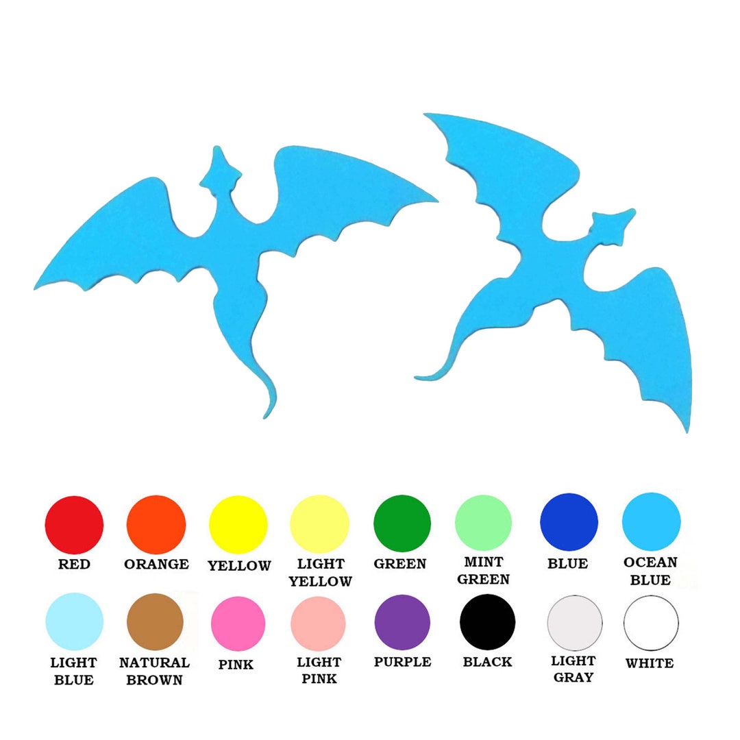 25 Pack - Paper Dragon Shapes, Paper Dragons Cut Out, Dragon Die Cut ...