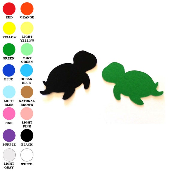 25 Pack Paper Sea Turtles Shape Sea Turtle Die Cuts Sea | Etsy
