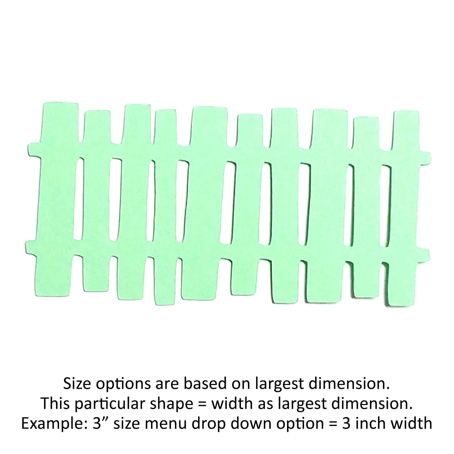 25 Pack - Paper Fence Shapes, Fence Die Cuts, Paper Fence Shape Cut ...