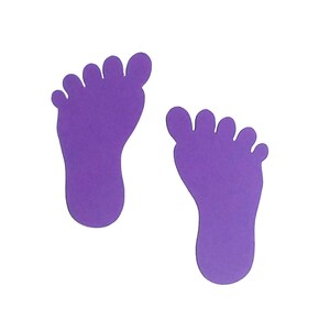 25 pack Paper Feet Shapes Feet Die Cuts Paper Baby Feet | Etsy