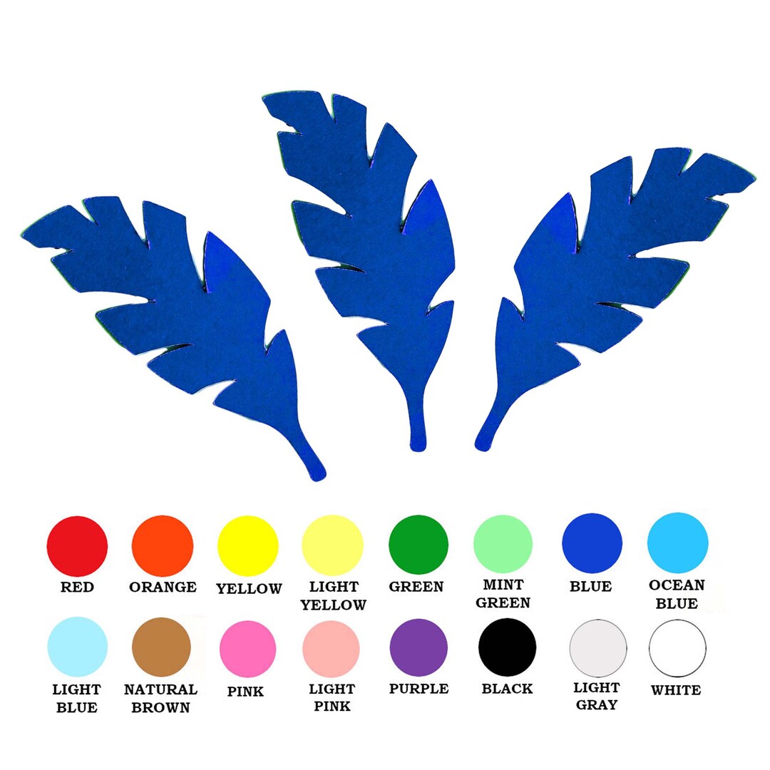 25 Pack - Paper Palm Leaf Shapes, Palm Leaf Shapes, Paper Palm Tree ...