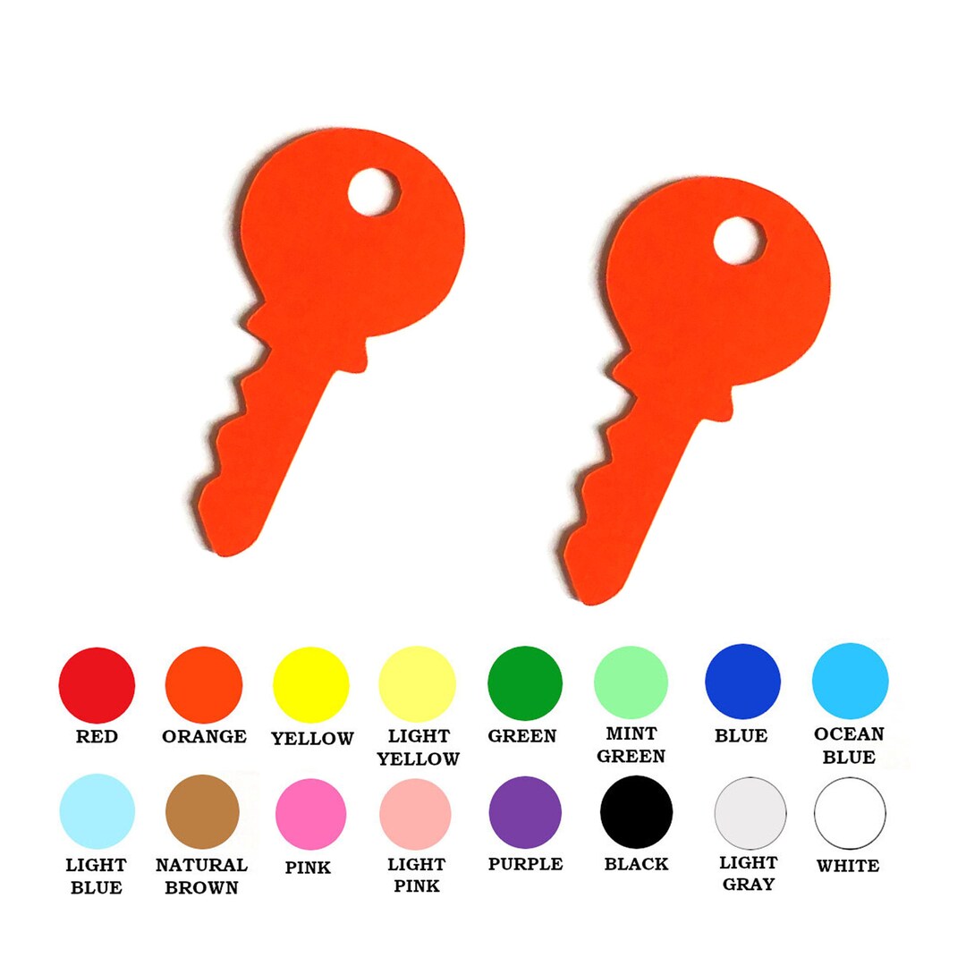 25 Pack - Paper House Key Shapes, Paper House Key Shape Die Cut, House ...