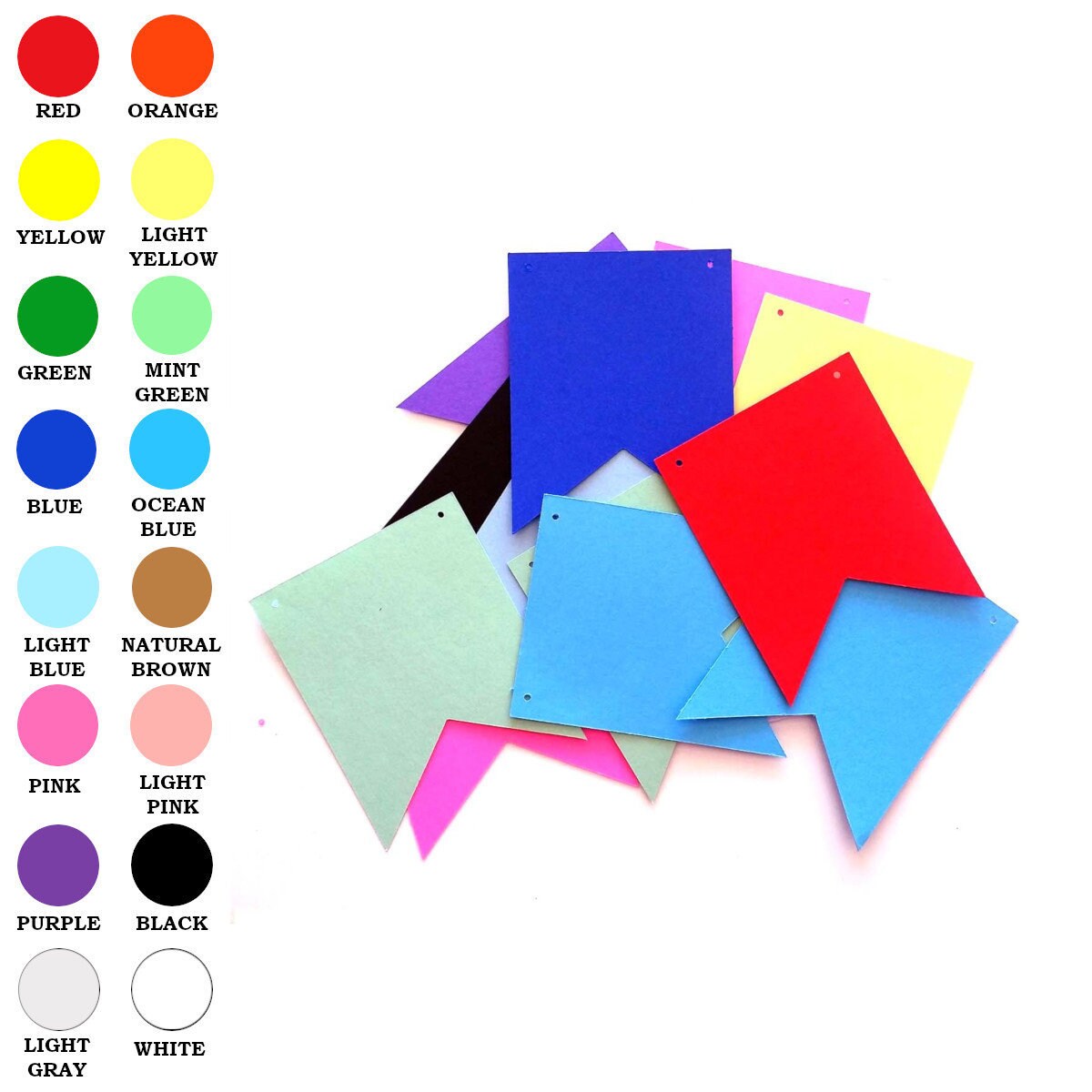 10 pack Paper Banner Shape Paper Banner Templates Banner | Etsy