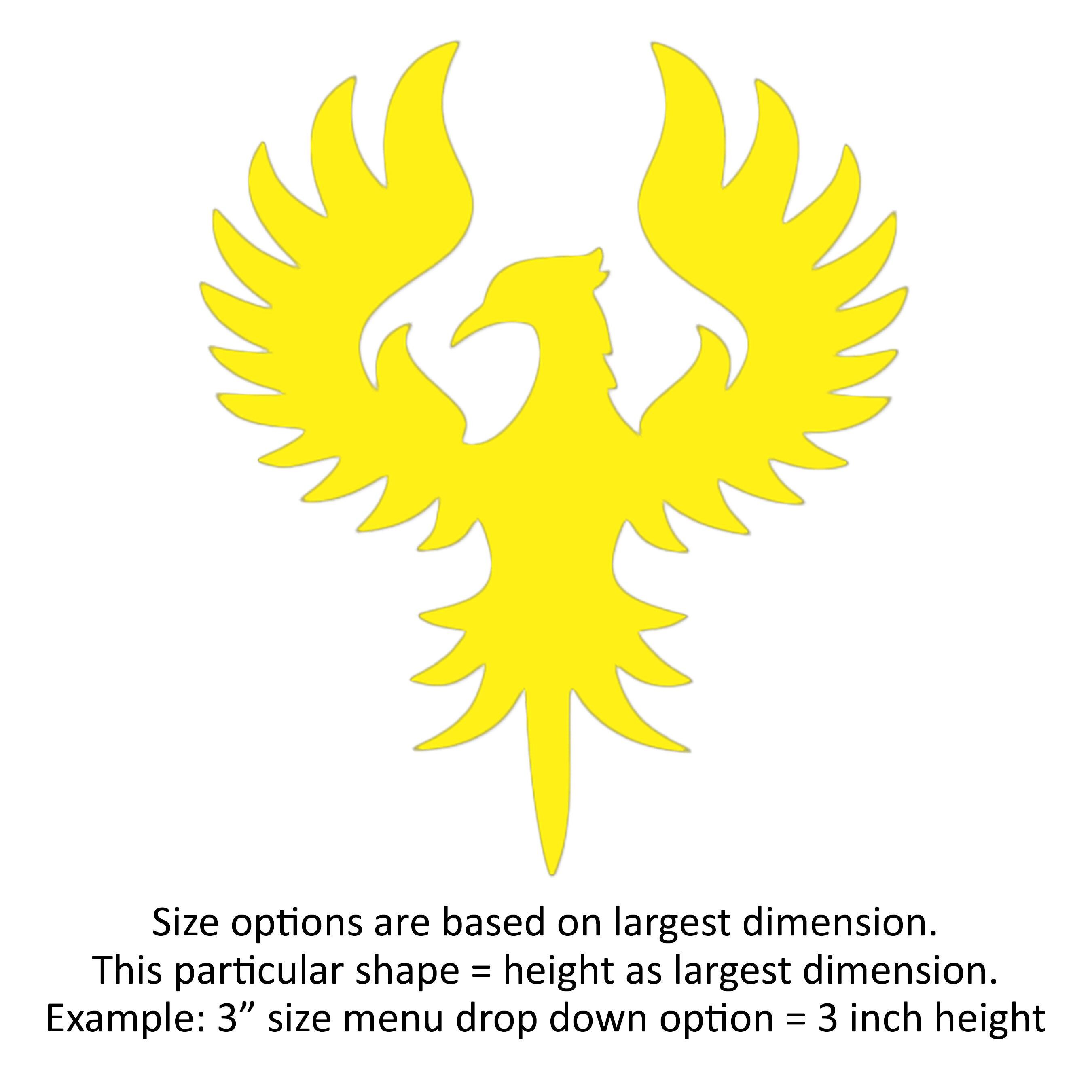 25 Pack - Paper Phoenix Shape, Phoenix Die Cut Shape, Phoenix Cut Outs ...