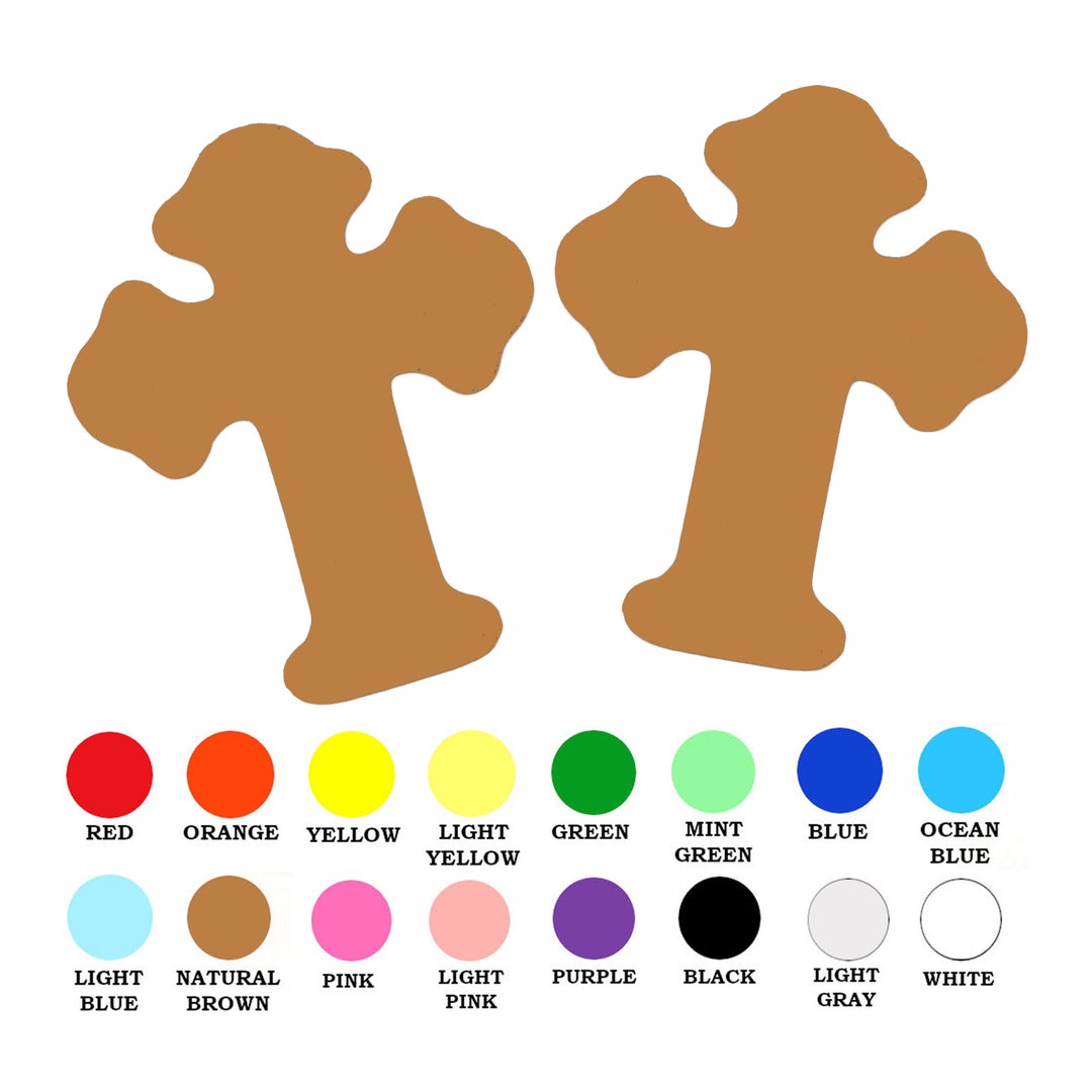 25 Pack - Paper Cross Shapes, Cross Paper Shape, Halloween Paper Shapes ...