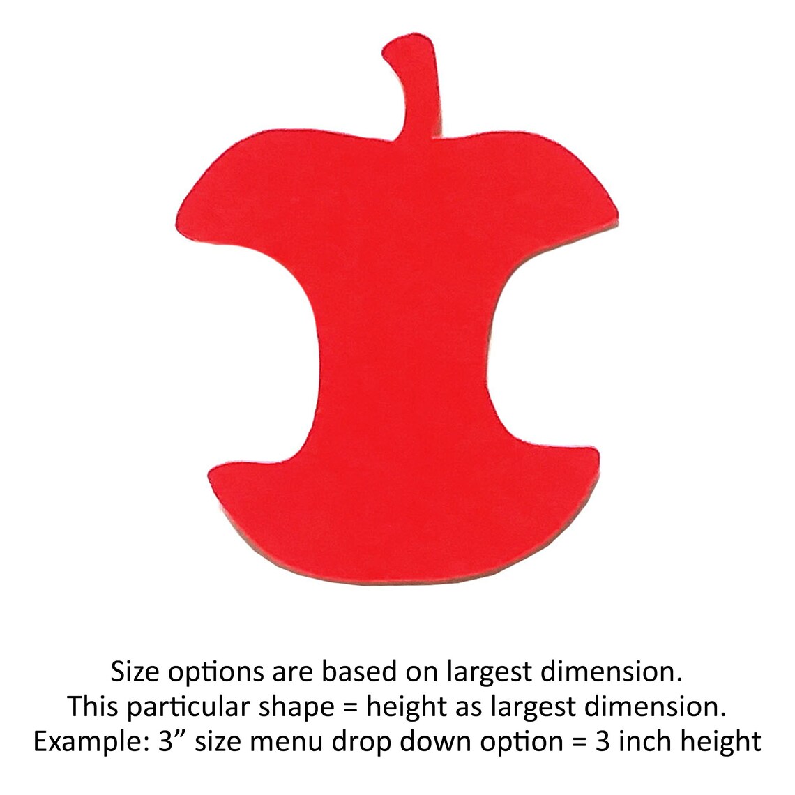 25 Pack Paper Apple Core Shape Apple Core Shapes Apple - Etsy