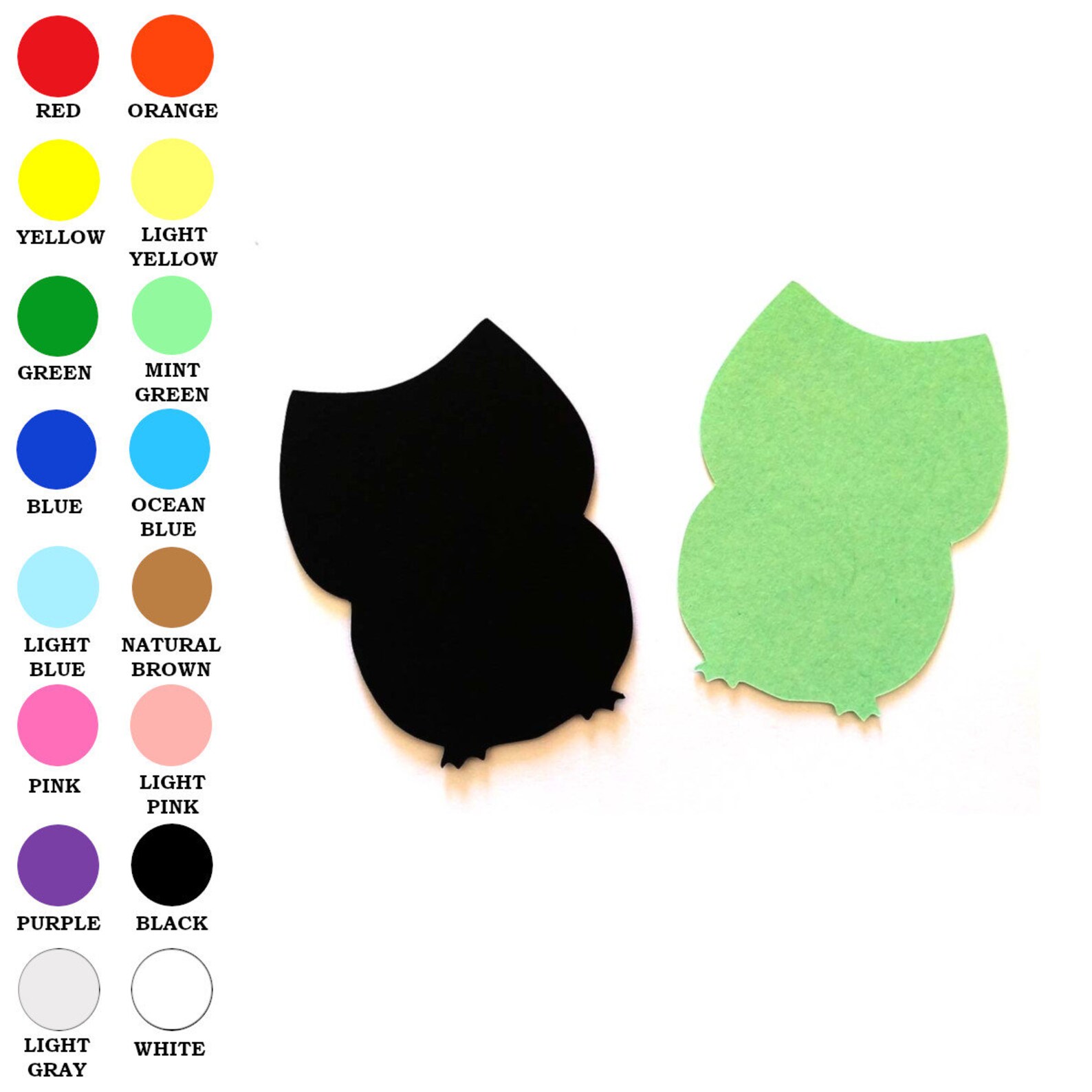 25 Pack Paper Owl Shapes Owl Shape Die Cut Owl Cut Out | Etsy