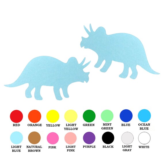 25 Pack Paper Triceratops Shapes Paper Dinosaur Shapes - Etsy