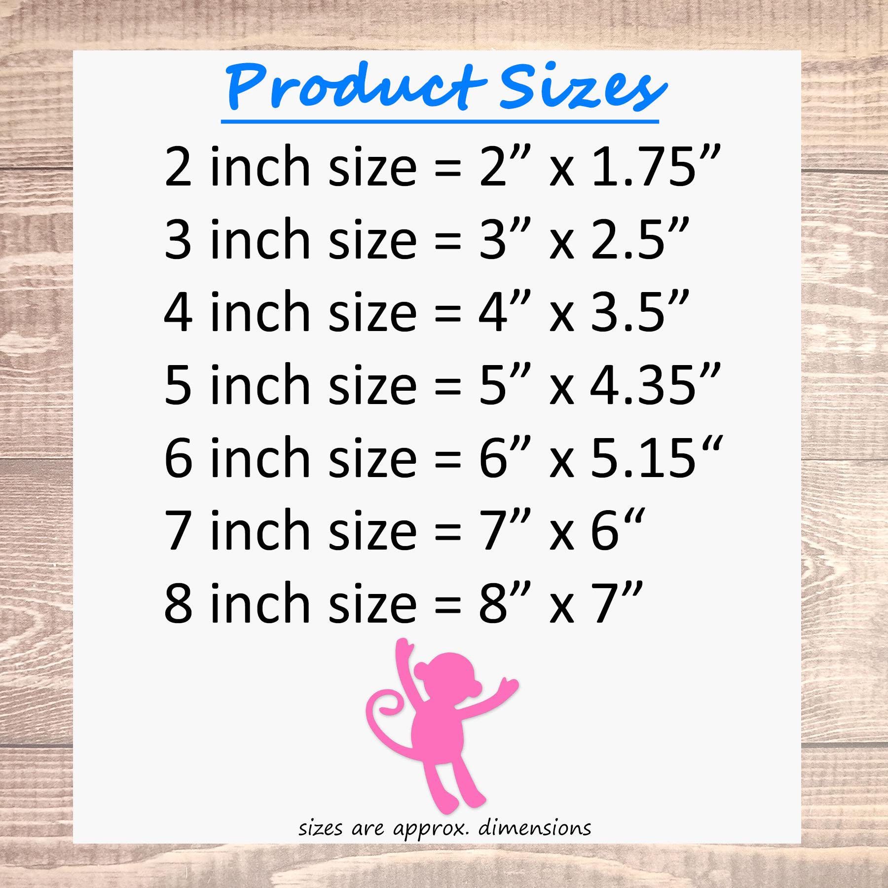 25 Pack - Paper Monkey Shapes, Monkey Die Cut, Paper Monkey Cut Out ...