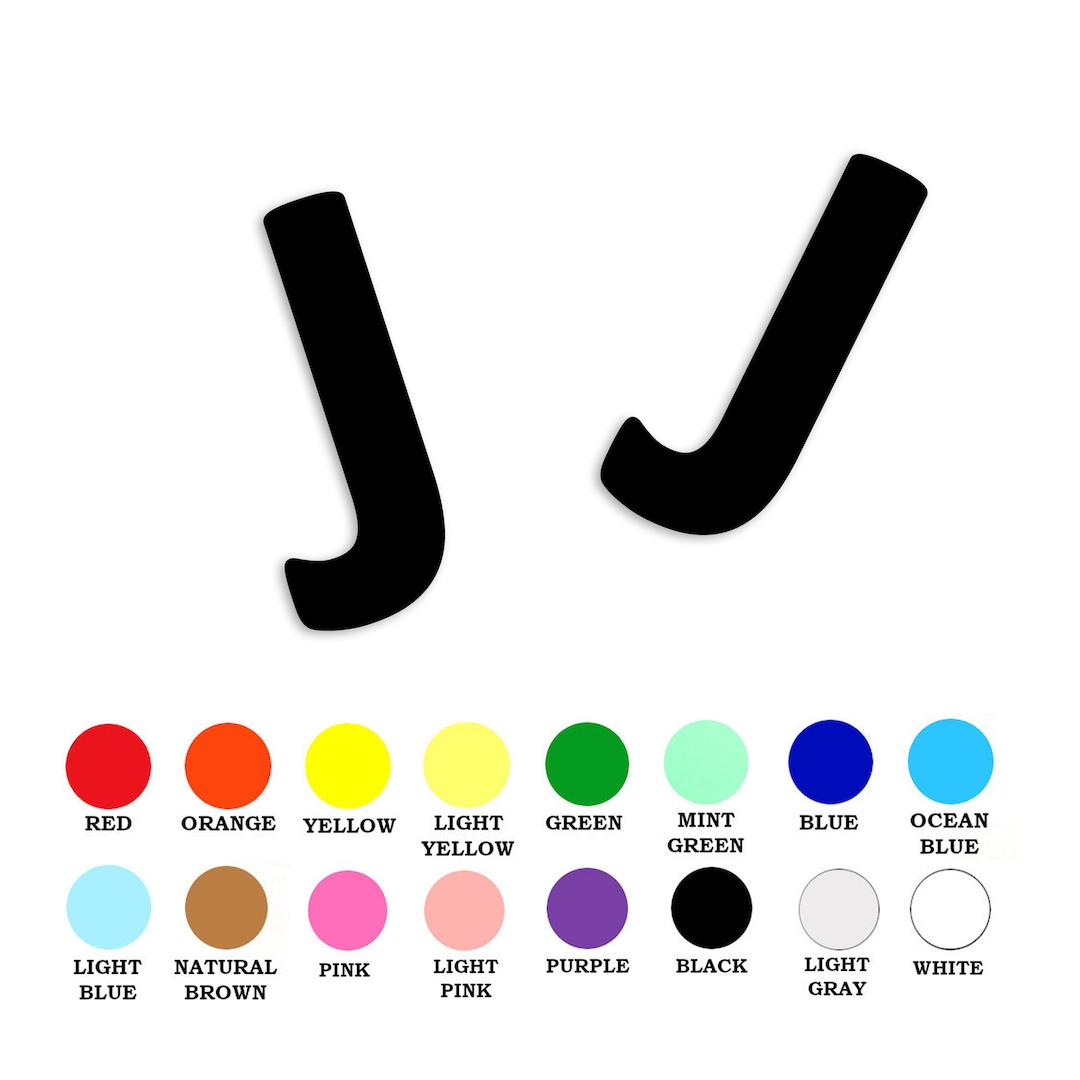 25 Pack - Paper J Shape, Paper J Letter Shape, Paper Letter Shapes, DIY ...