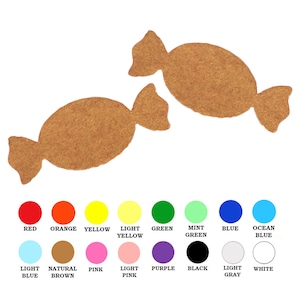 25 Pack - Paper Candy Shapes, Candy Paper Shape, Long Candy Paper Shape ...