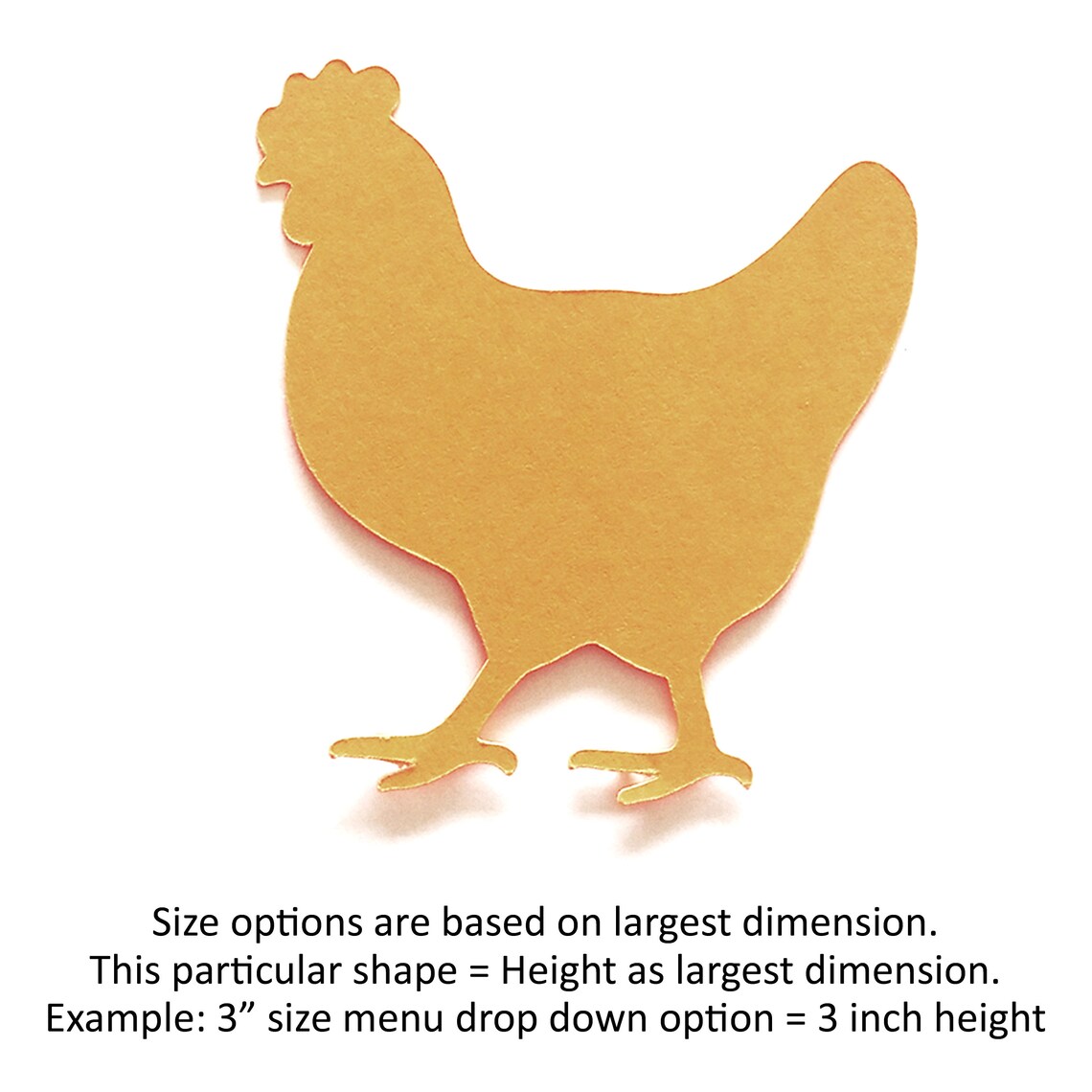 25 Pack Paper Chicken Shape Bird Die Cut Chicken Cut Outs - Etsy